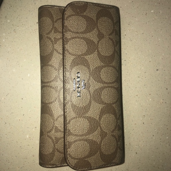 Coach | Bags | Authentic Coach Wallet Brown | Poshmark